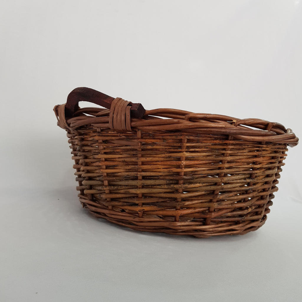 CESTO REDONDO EM VIME NATURAL